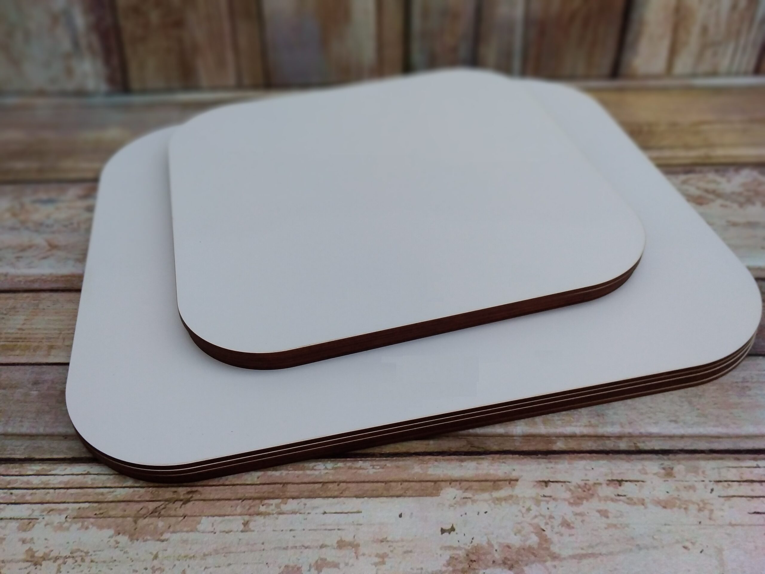 Bases Cuadradas de MDF para Tortas, Sin Logotipo